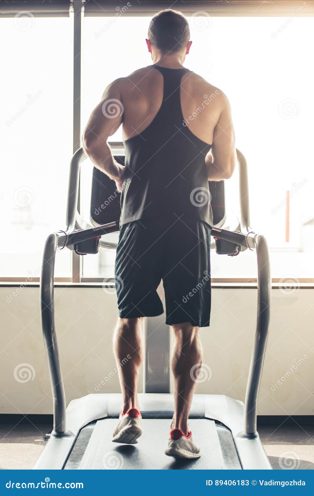 Man at the gym stock image. Image of happy, looking, person - 89406183