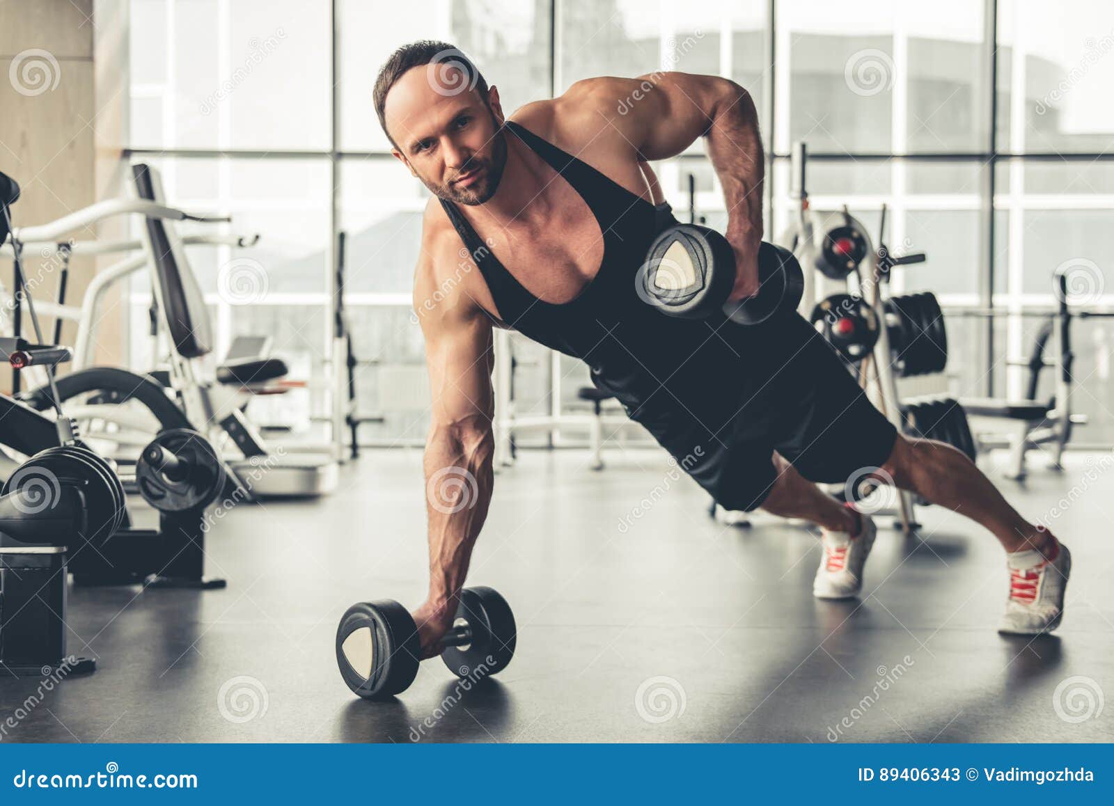 Man at the gym stock image. Image of male, adult, power - 89406343