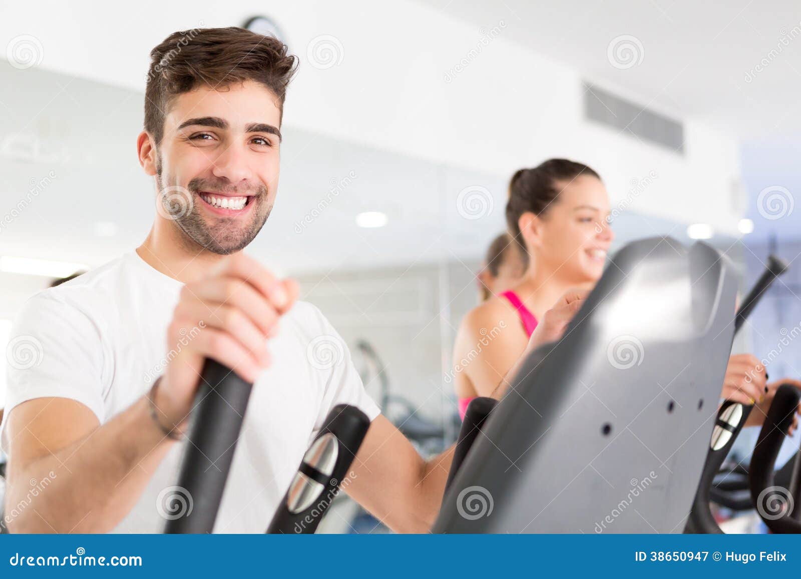 Man at the gym stock image. Image of attractive, health - 38650947