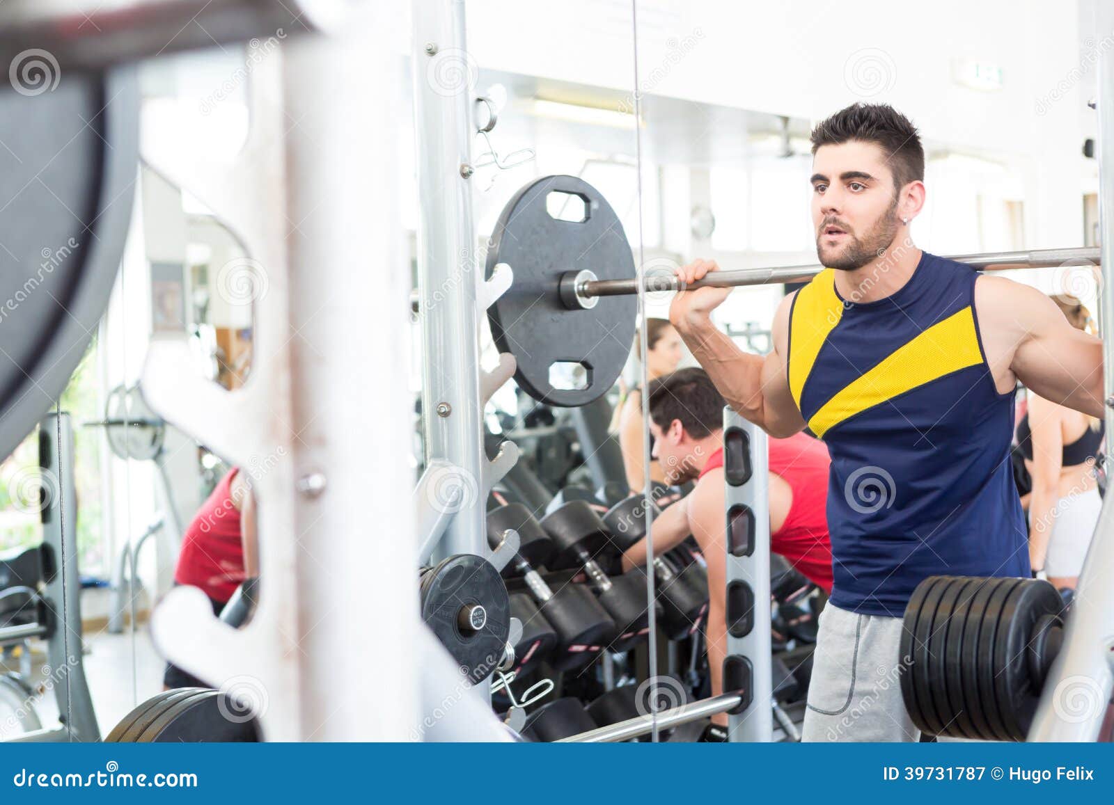 Man at the gym stock image. Image of personal, instructor - 39731787