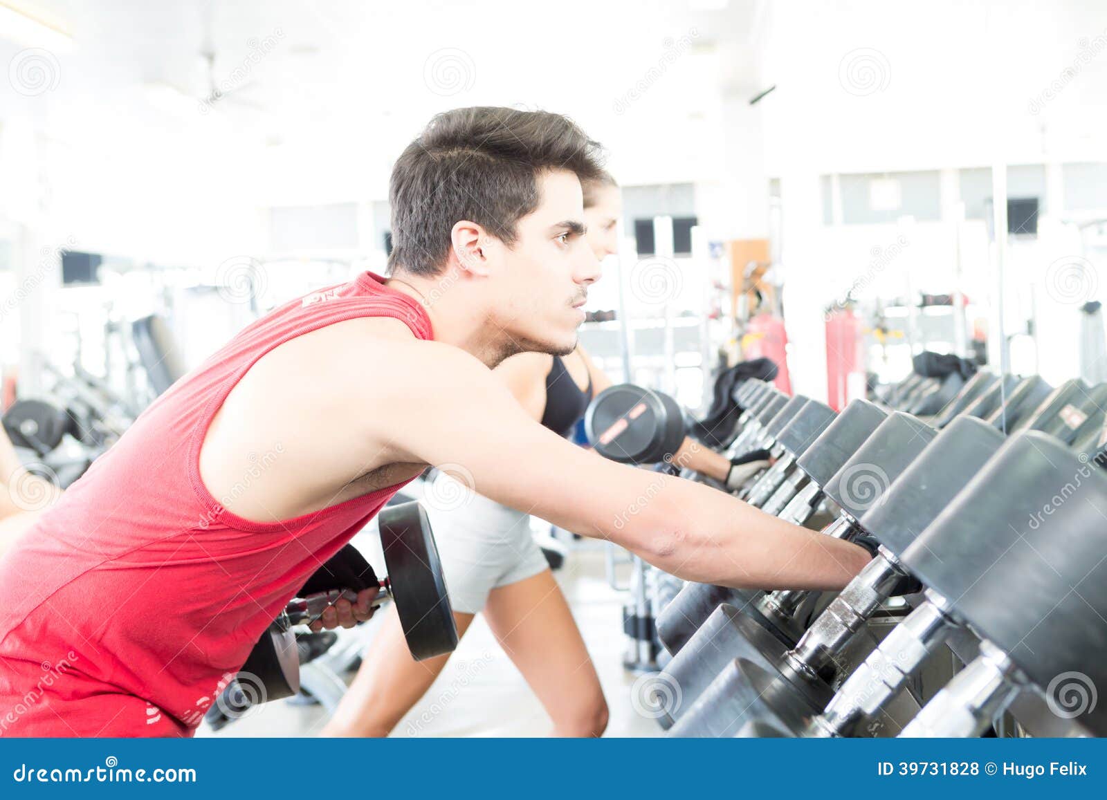 Man at the gym stock photo. Image of healthy, body, caucasian - 39731828