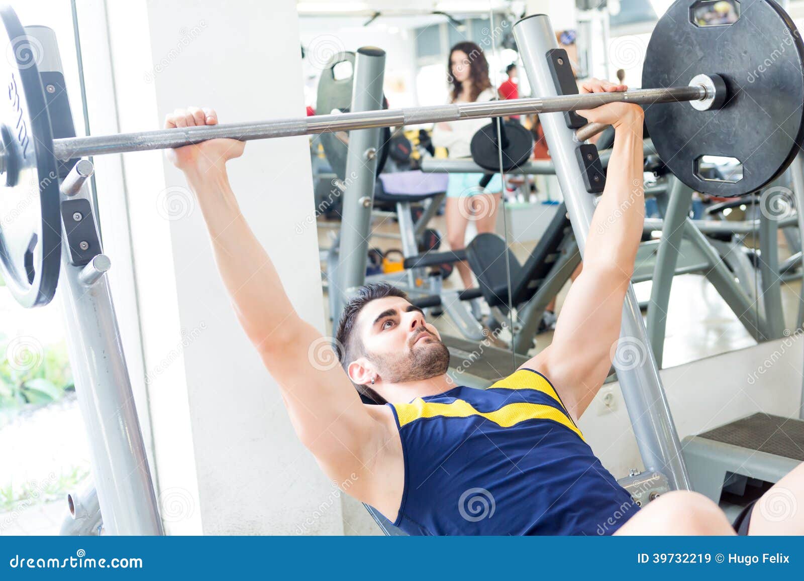Man at the gym stock image. Image of club, people, health - 39732219
