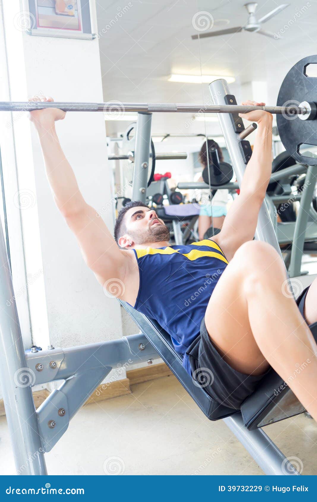 Man at the gym stock image. Image of happy, healthy, fitness - 39732229