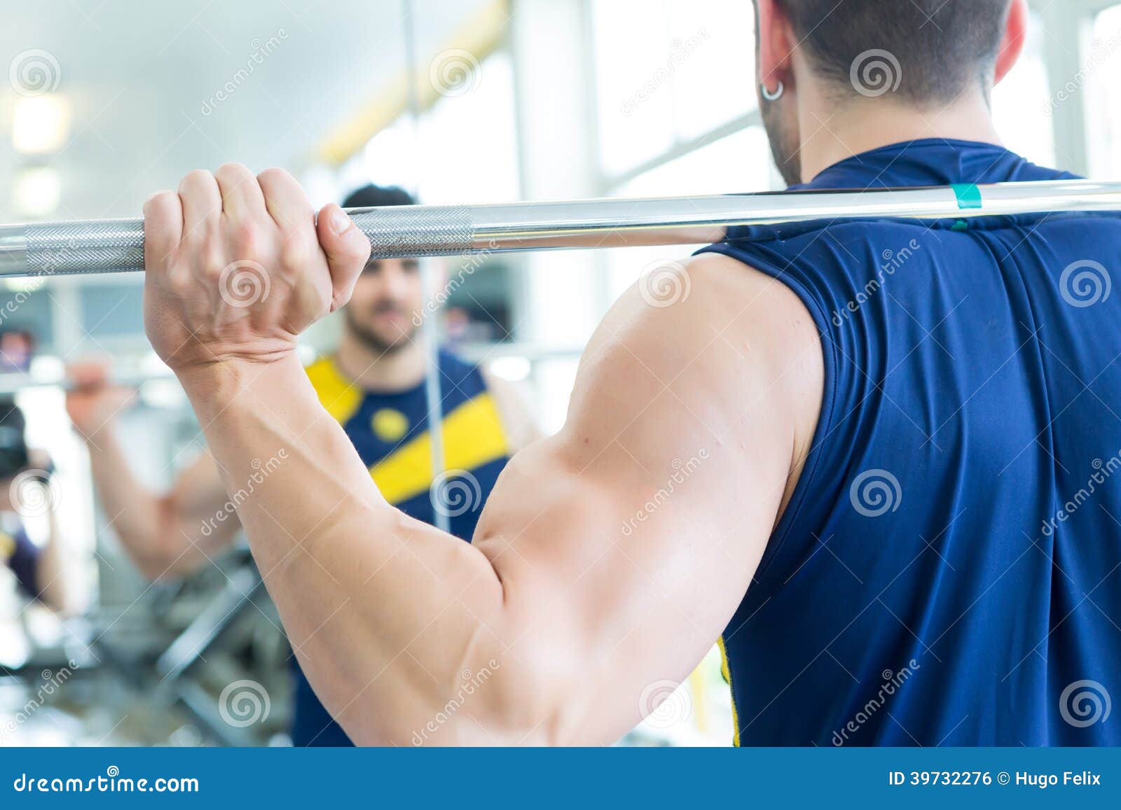 Man at the gym stock photo. Image of bodybuilder, exercise - 39732276
