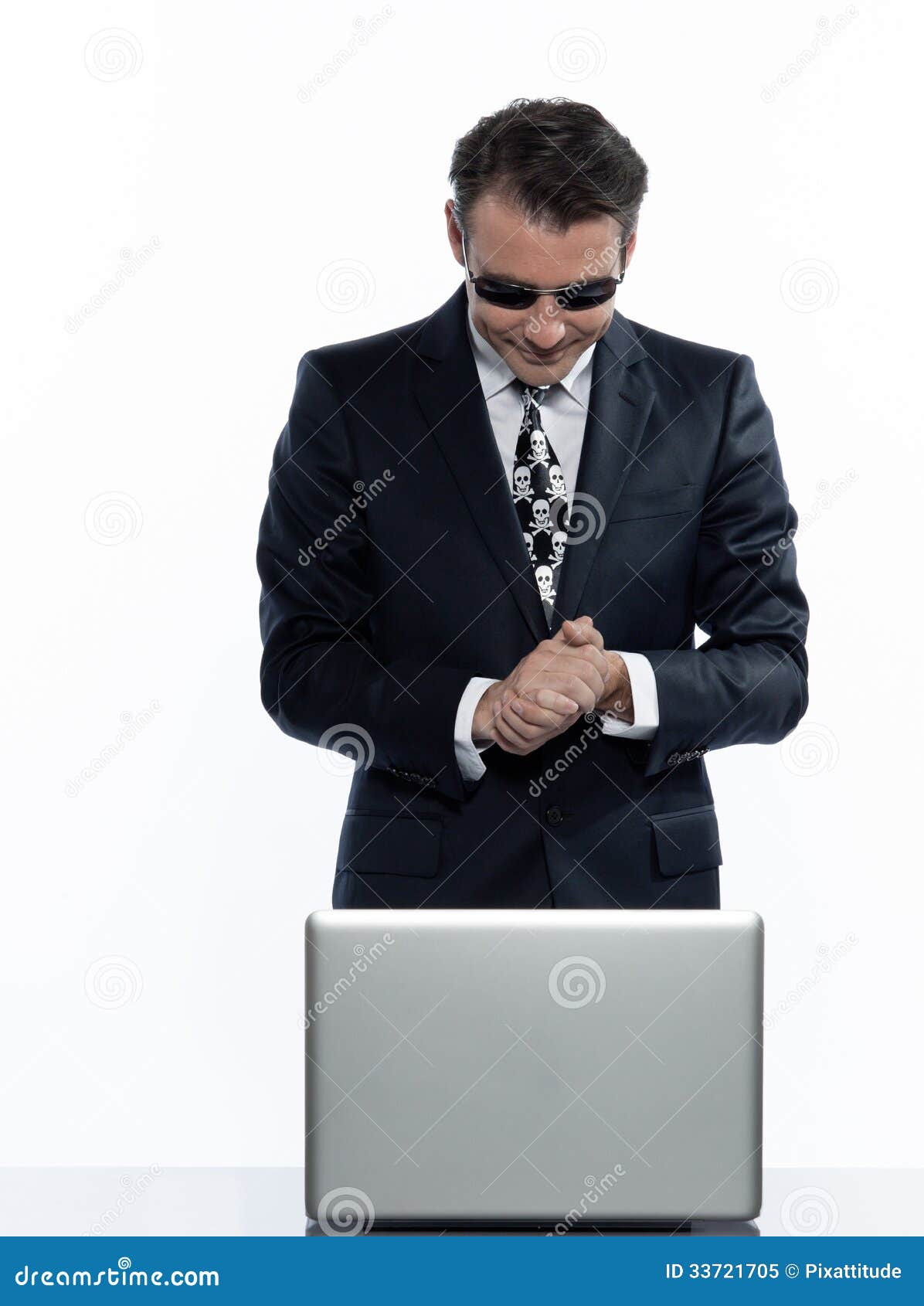 Man Hacker Computing White Collar Crime Stock Image - Image of assault ...