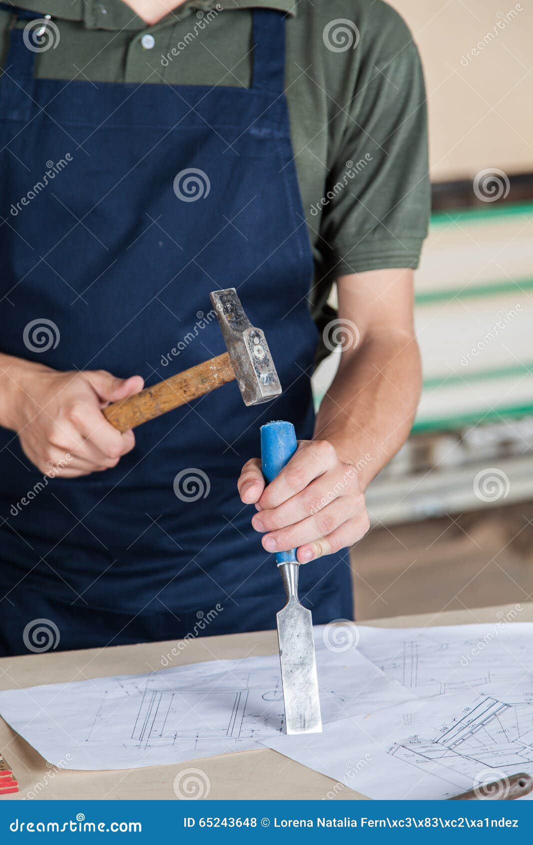 Man hammering stock photo. Image of property, construction - 65243648