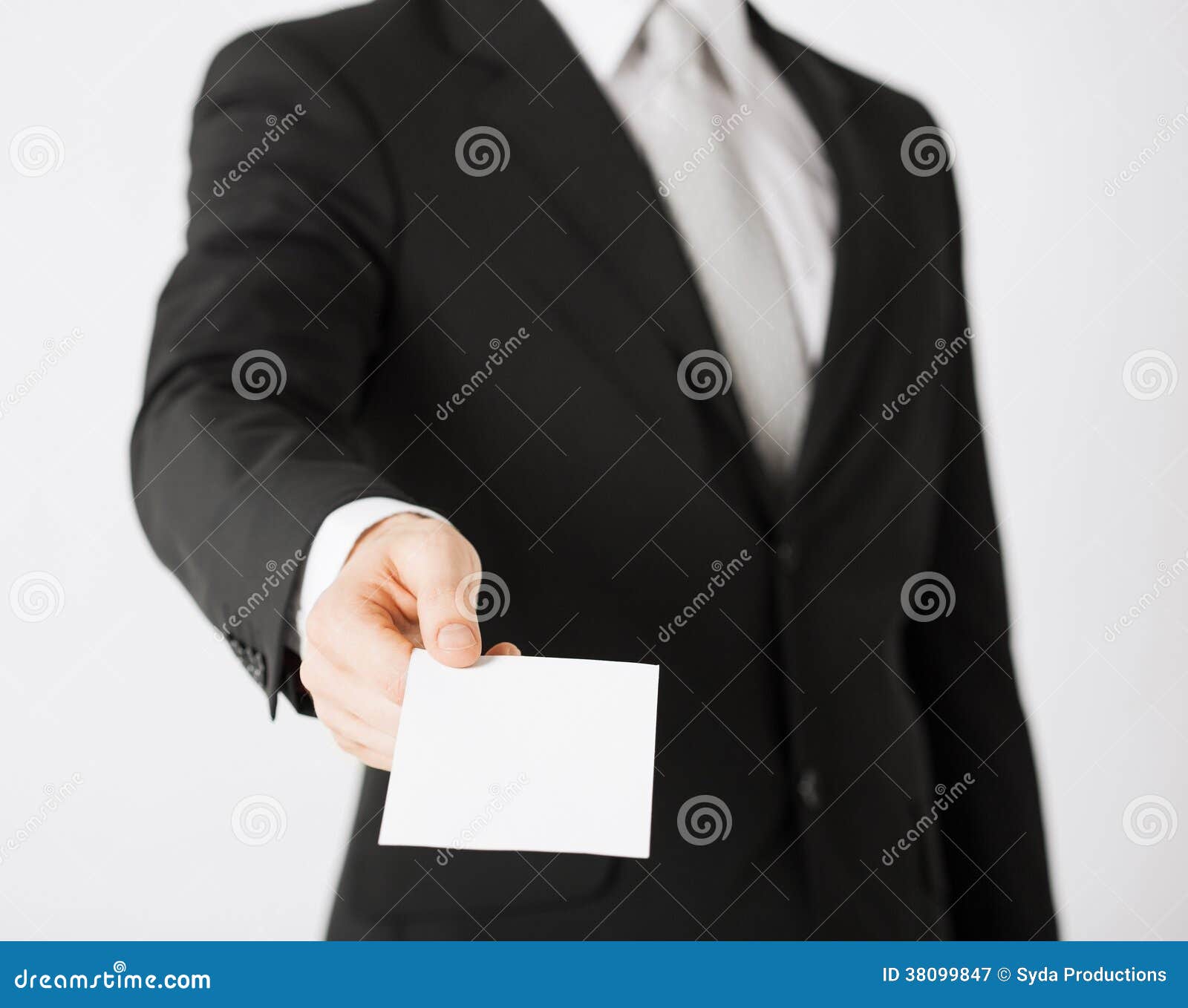Man hand with blank paper stock image. Image of message - 38099847