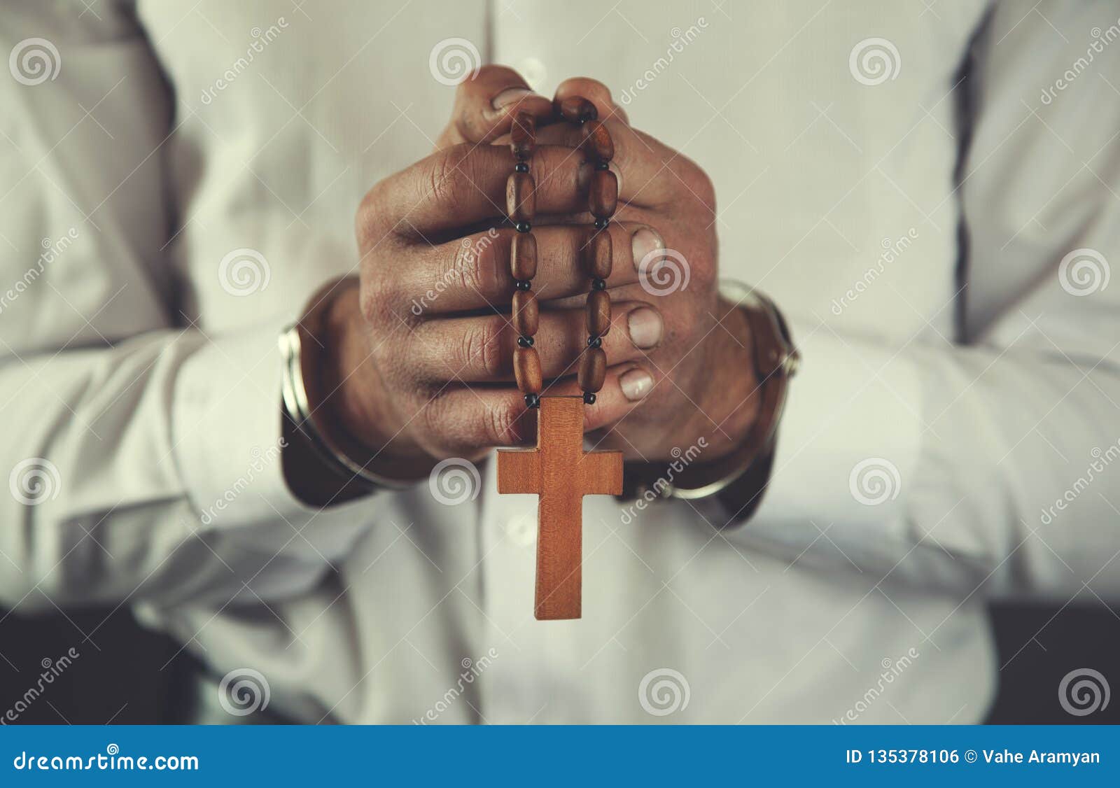 Man hand cross stock photo. Image of hands, easter, christian - 135378106