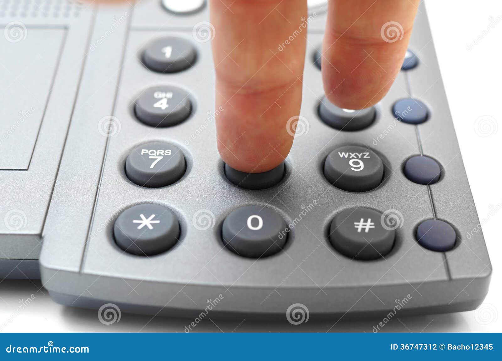 Man Hand is Dialing a Telephone Number Stock Photo - Image of ...