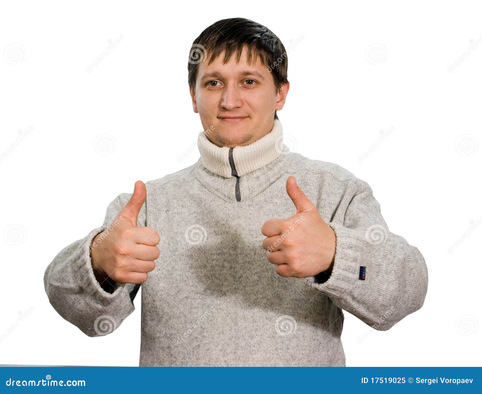Man hand gesture OK stock image. Image of joyful, look - 17519025