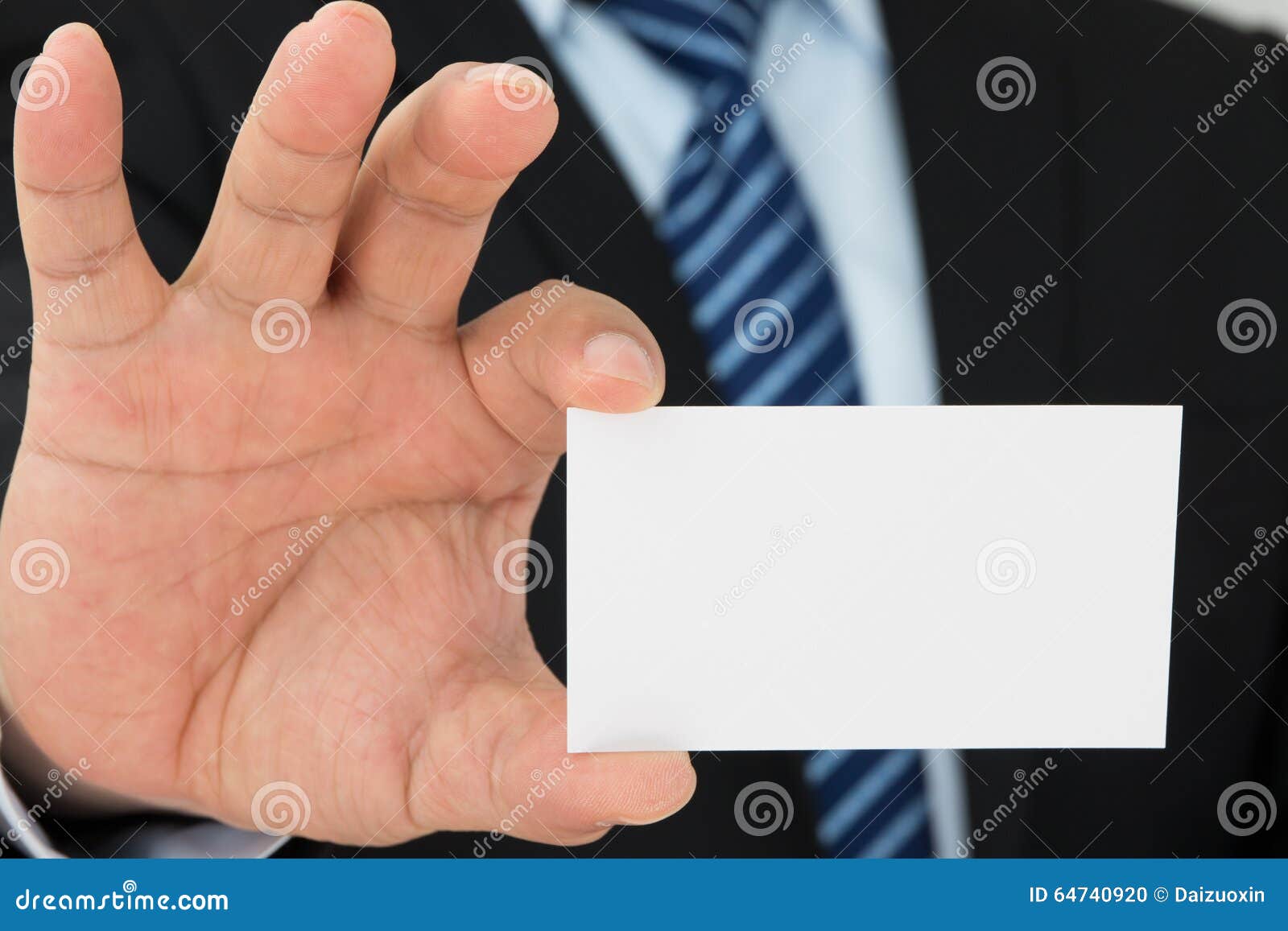 Man Hand Holding a Business Card Stock Photo - Image of people, finger ...