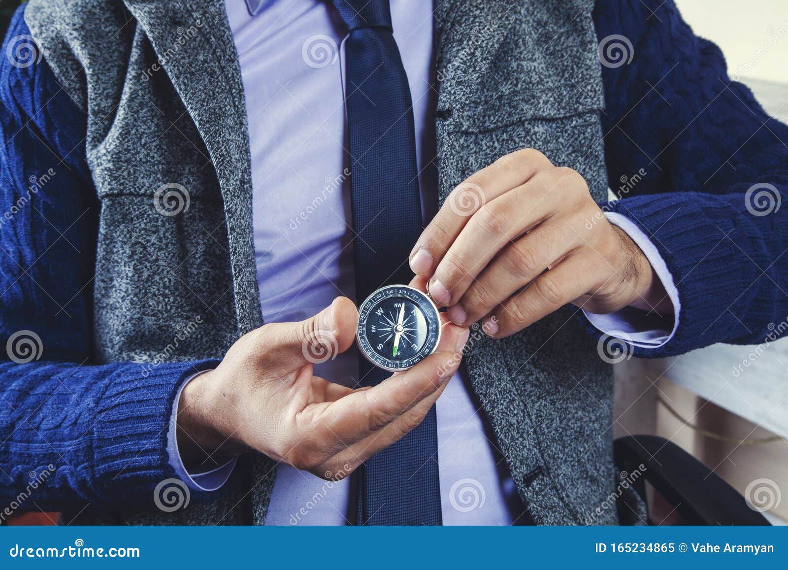 Man hand holding compass stock image. Image of navigate - 165234865