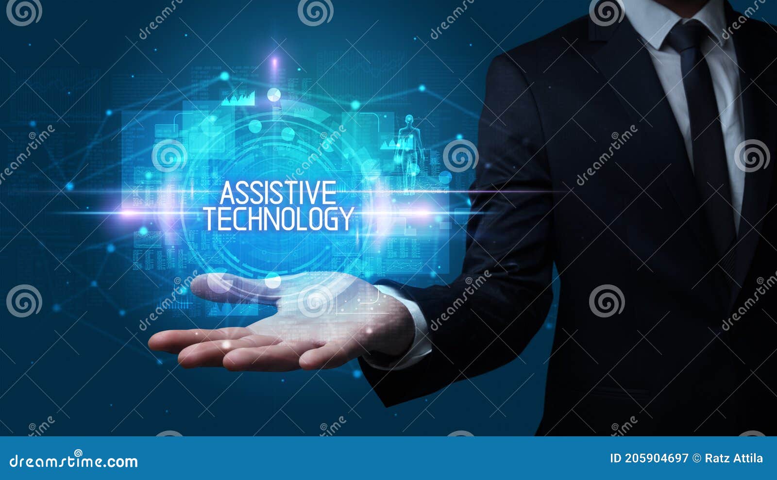 Man Hand Holding Digital Technology Concept Stock Image - Image of ...