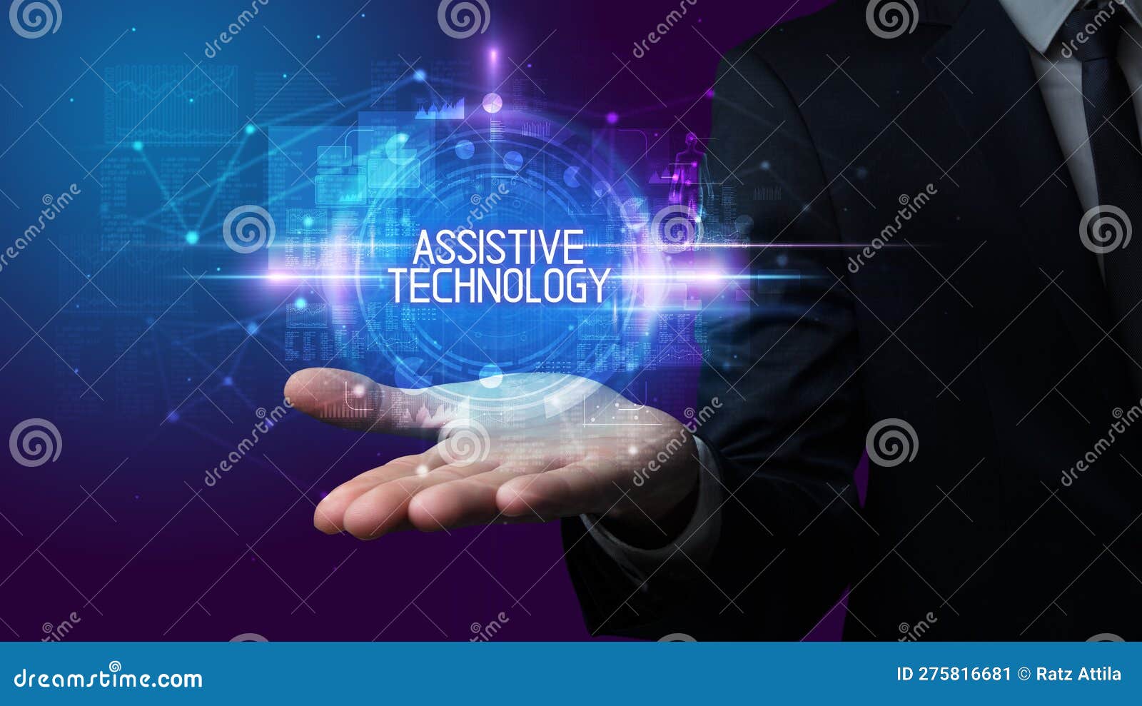 Man Hand Holding Digital Technology Concept Stock Image - Image of ...