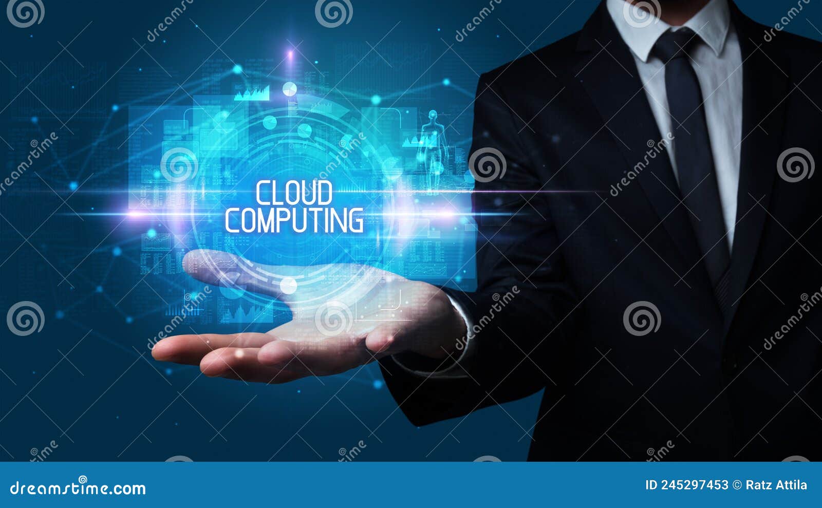 Man Hand Holding Digital Technology Concept Stock Image - Image of ...