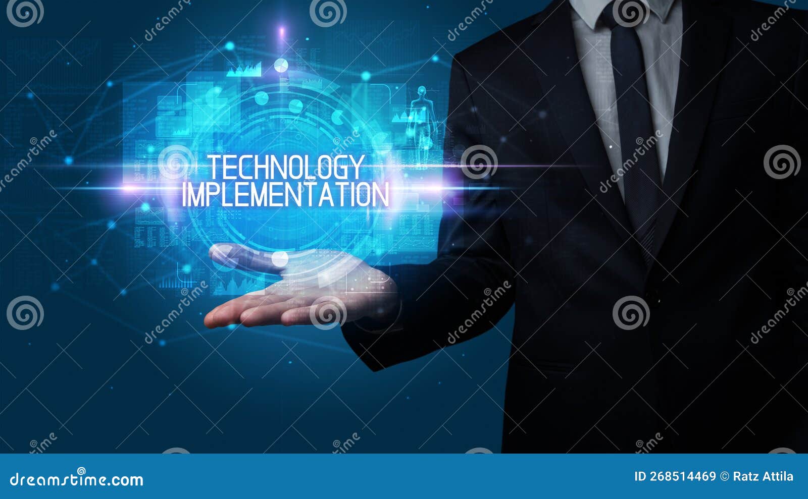 Man Hand Holding Digital Technology Concept Stock Image - Image of ...