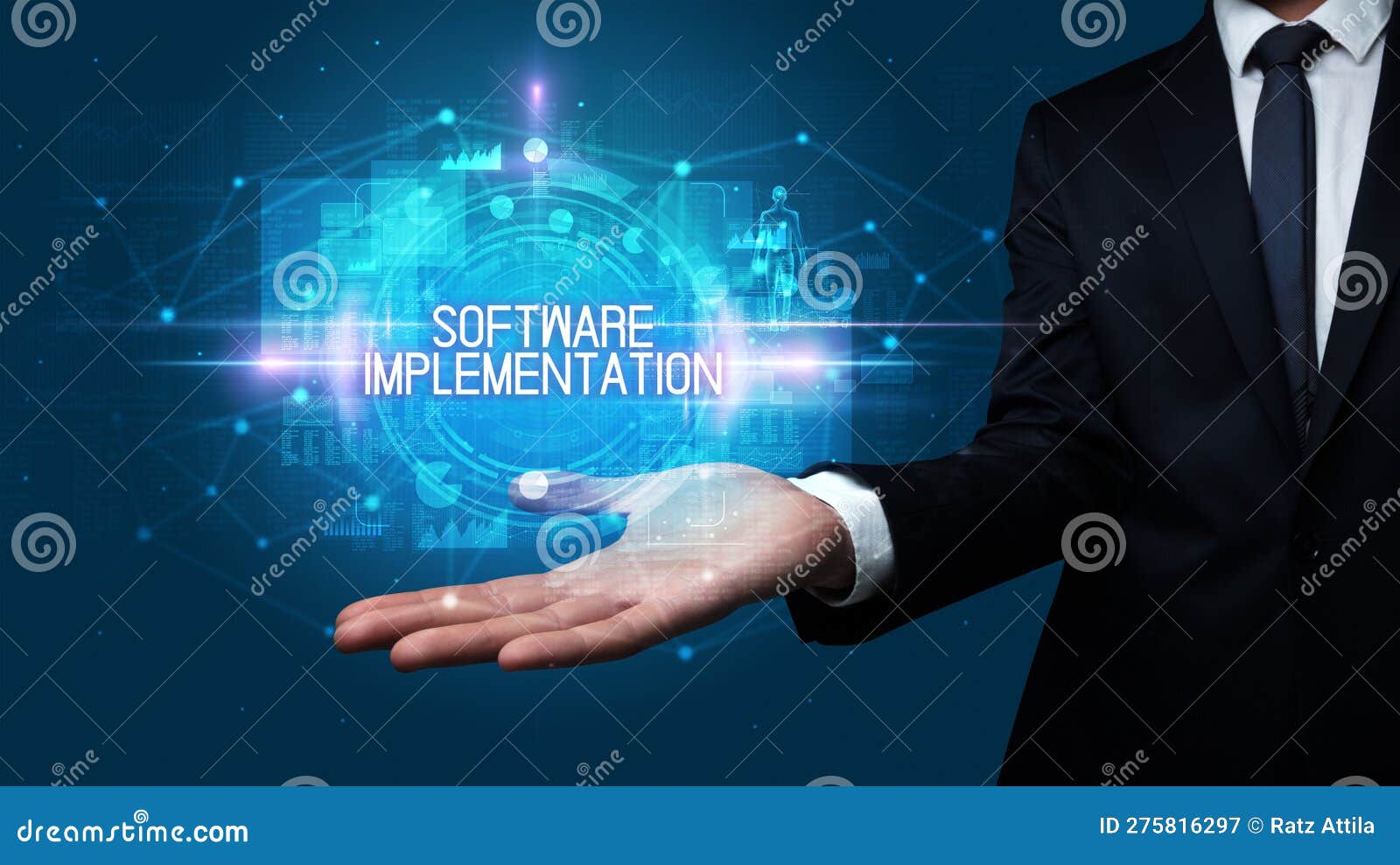 Man Hand Holding Digital Technology Concept Stock Image - Image of hand ...