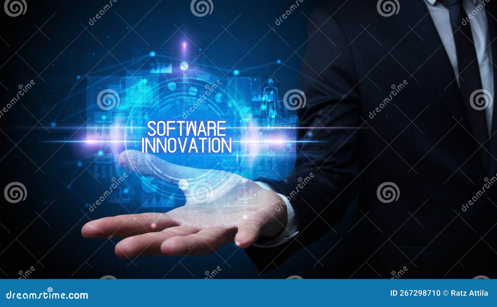 Man Hand Holding Digital Technology Concept Stock Photo - Image of ...