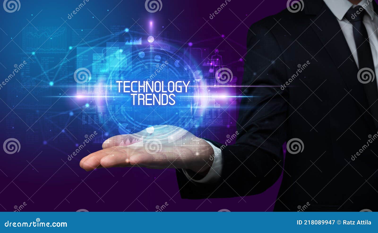 Man Hand Holding Digital Technology Concept Stock Image - Image of ...