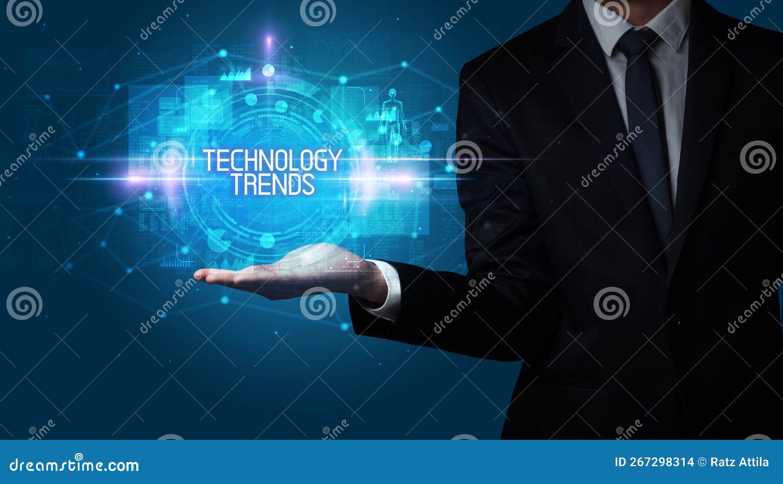 Man Hand Holding Digital Technology Concept Stock Photo - Image of ...