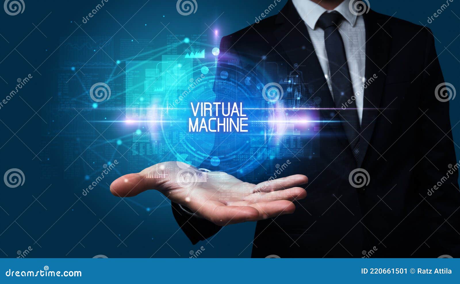 Man Hand Holding Digital Technology Concept Stock Image - Image of ...