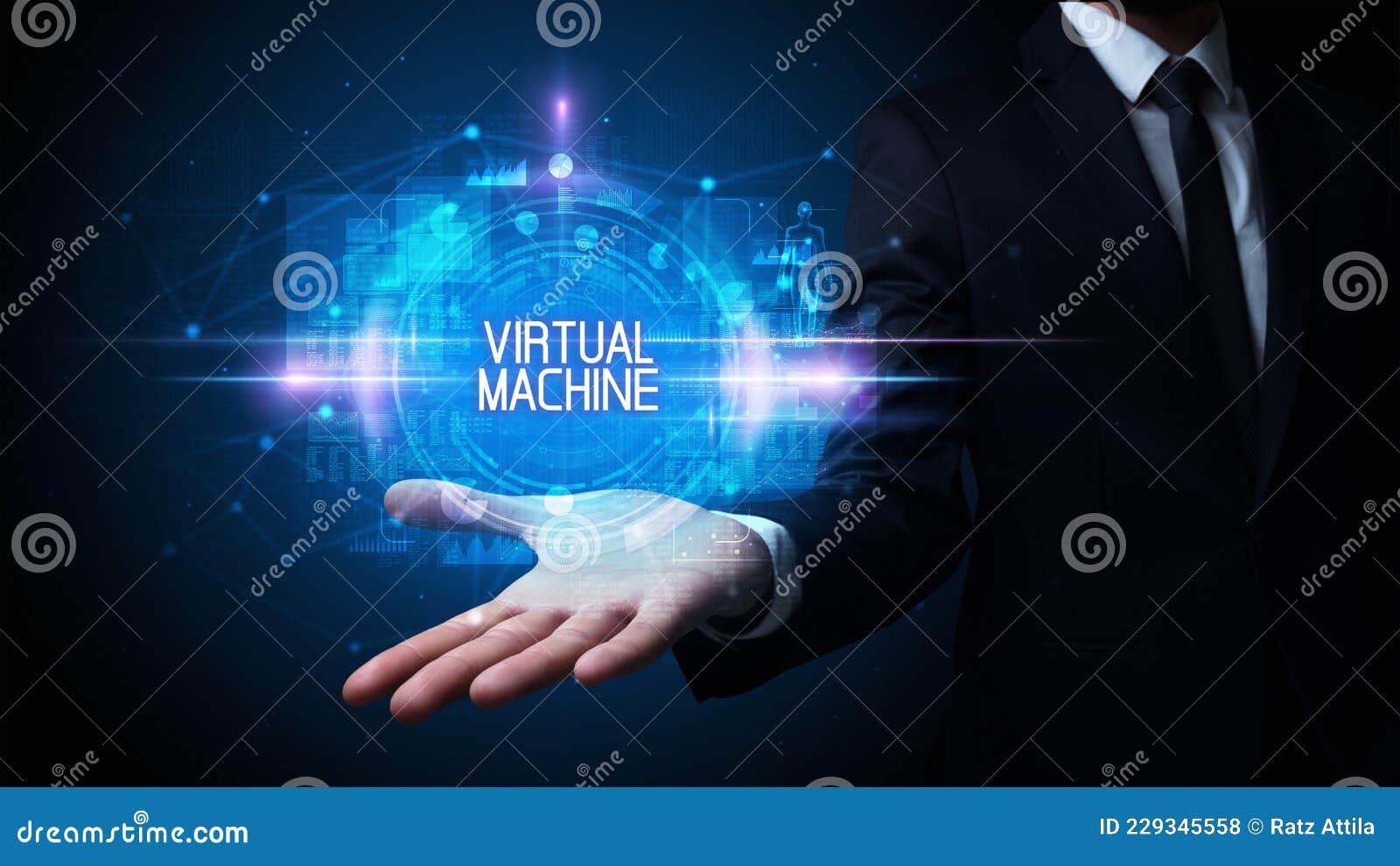 Man Hand Holding Digital Technology Concept Stock Photo - Image of ...