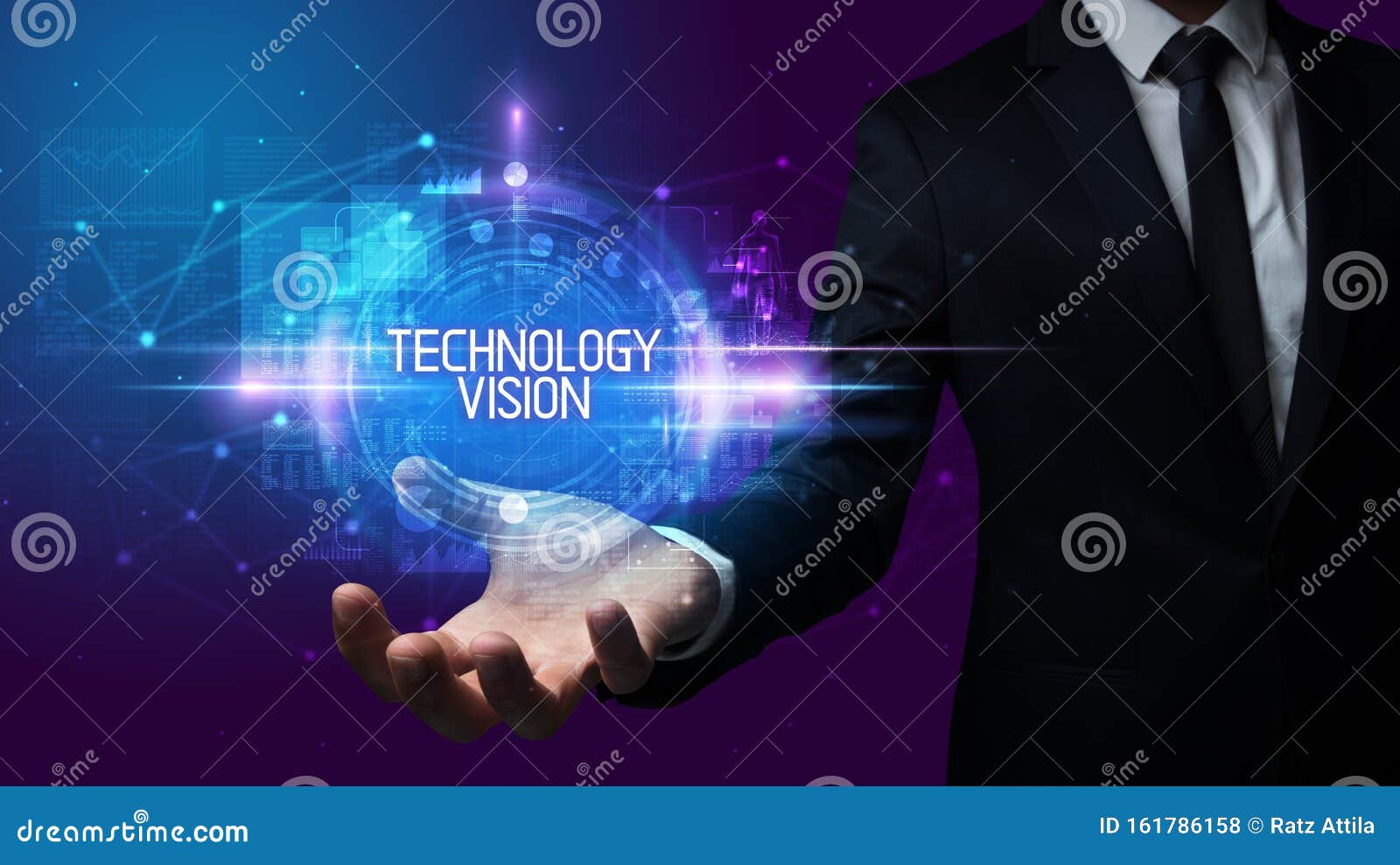 Man Hand Holding Digital Technology Concept Stock Photo - Image of ...