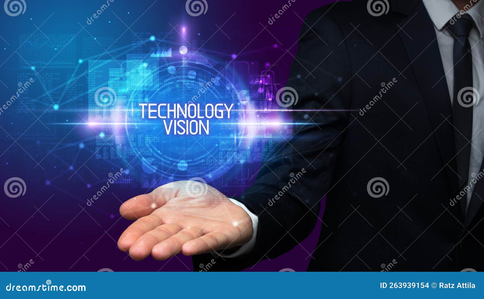 Man Hand Holding Digital Technology Concept Stock Photo - Image of ...