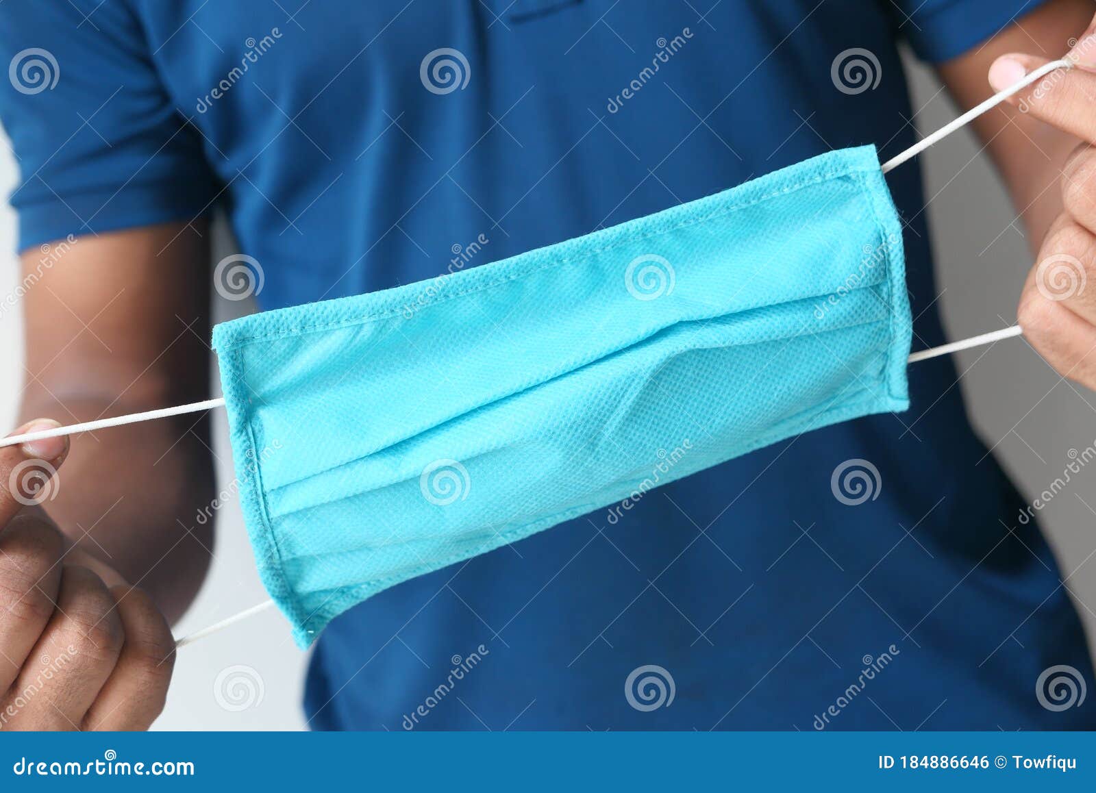Man Hand Holding Face Mask , Close Up Stock Photo - Image of industrial ...