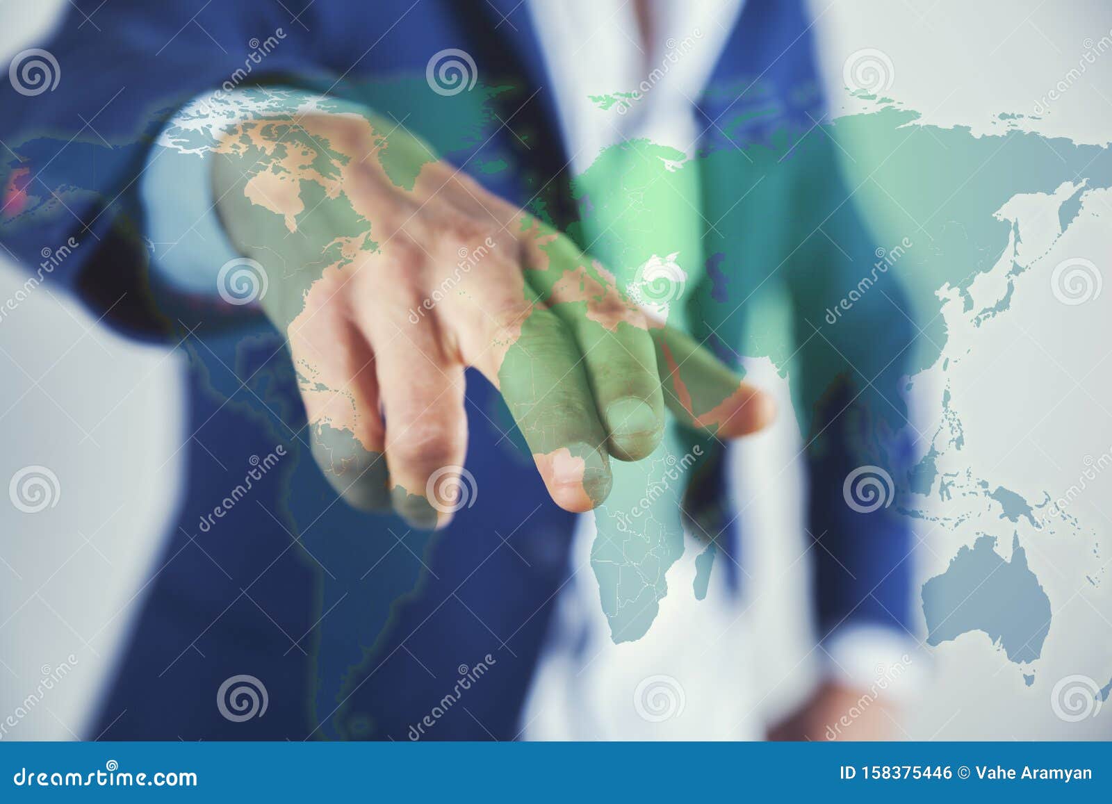 Man hand holding map stock photo. Image of global, service - 158375446