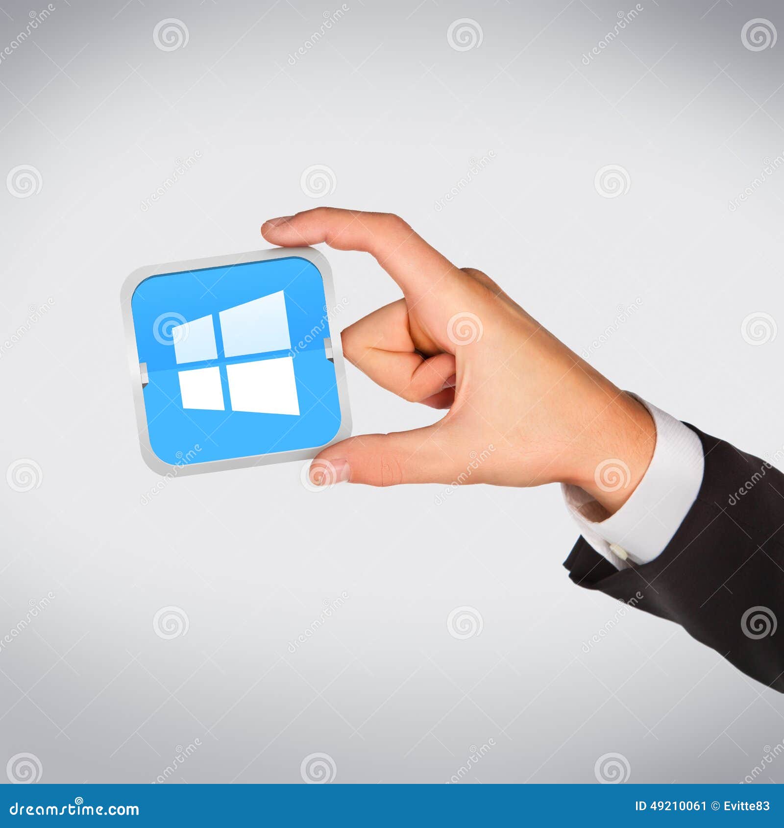 Man Hand Holding Object. Window Icon Editorial Photo - Image of ...