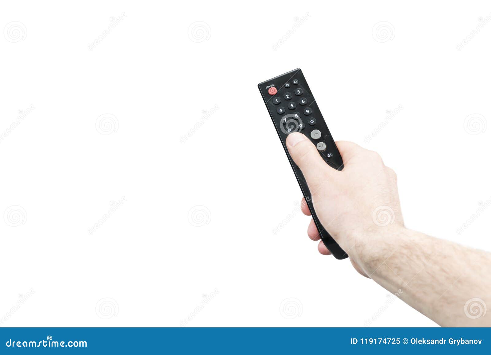 Man Using the Remote Control Stock Image - Image of choice, digital ...