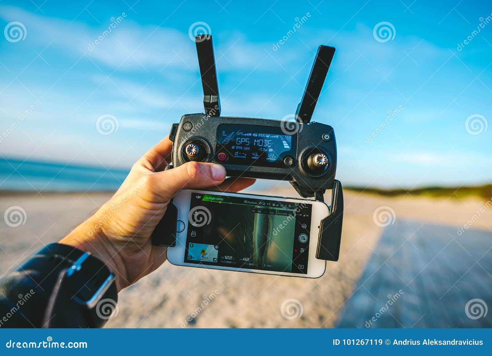 Drone DJI Mavic Pro and Remote Controller Editorial Stock Image - Image ...