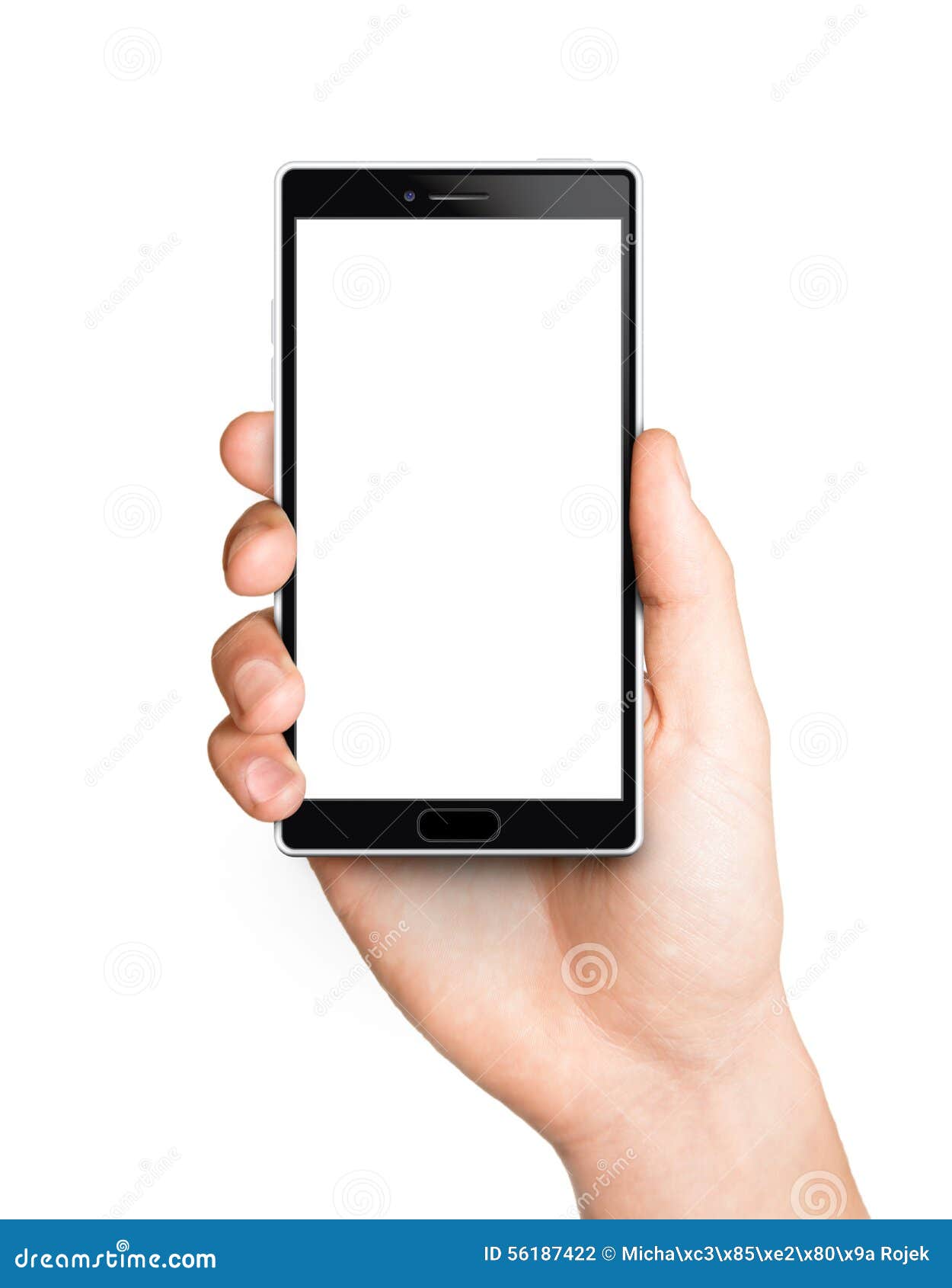 Man Hand Holding the Smartphone Stock Photo - Image of background ...
