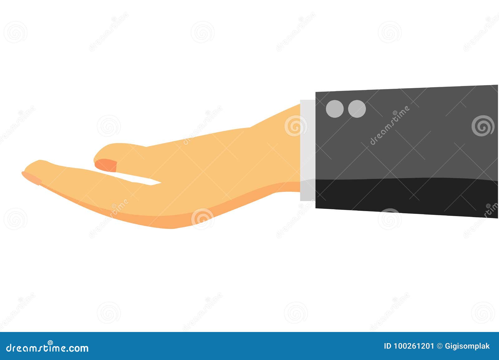 Man Hand, Holding, Take or Receive Something Stock Vector ...