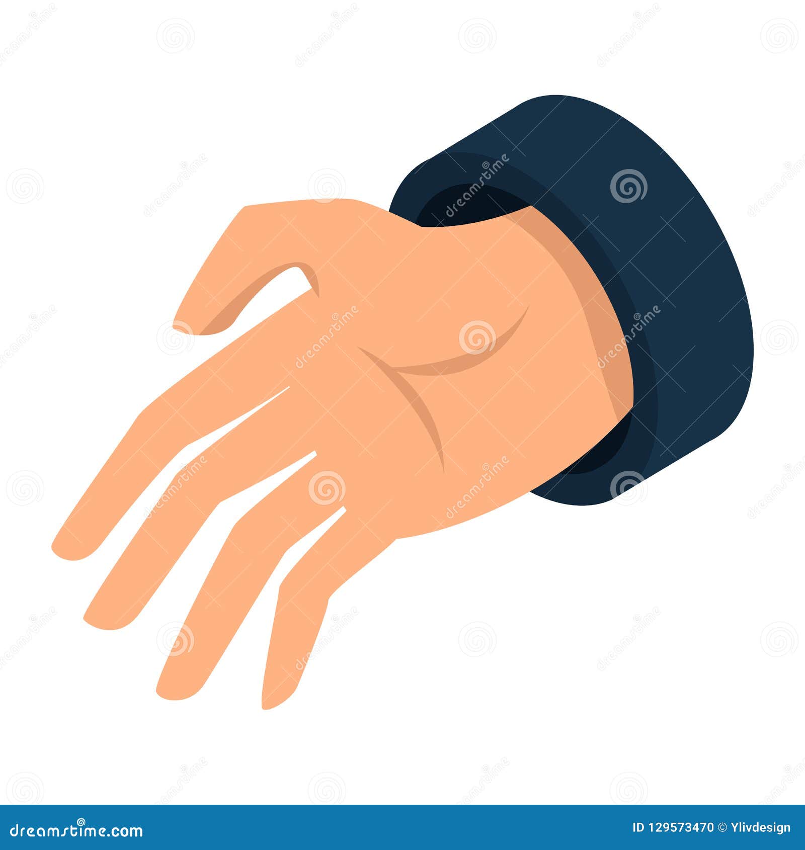 Man Hand Icon, Isometric Style Stock Vector - Illustration of holding ...