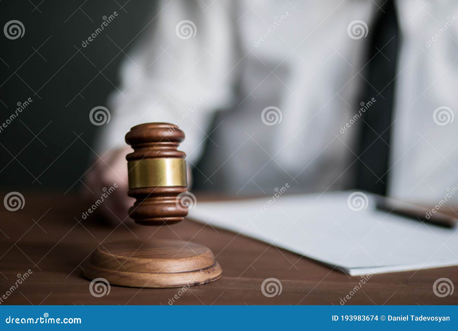 Man Hand Judge with Document Stock Photo - Image of court, hand: 193983674