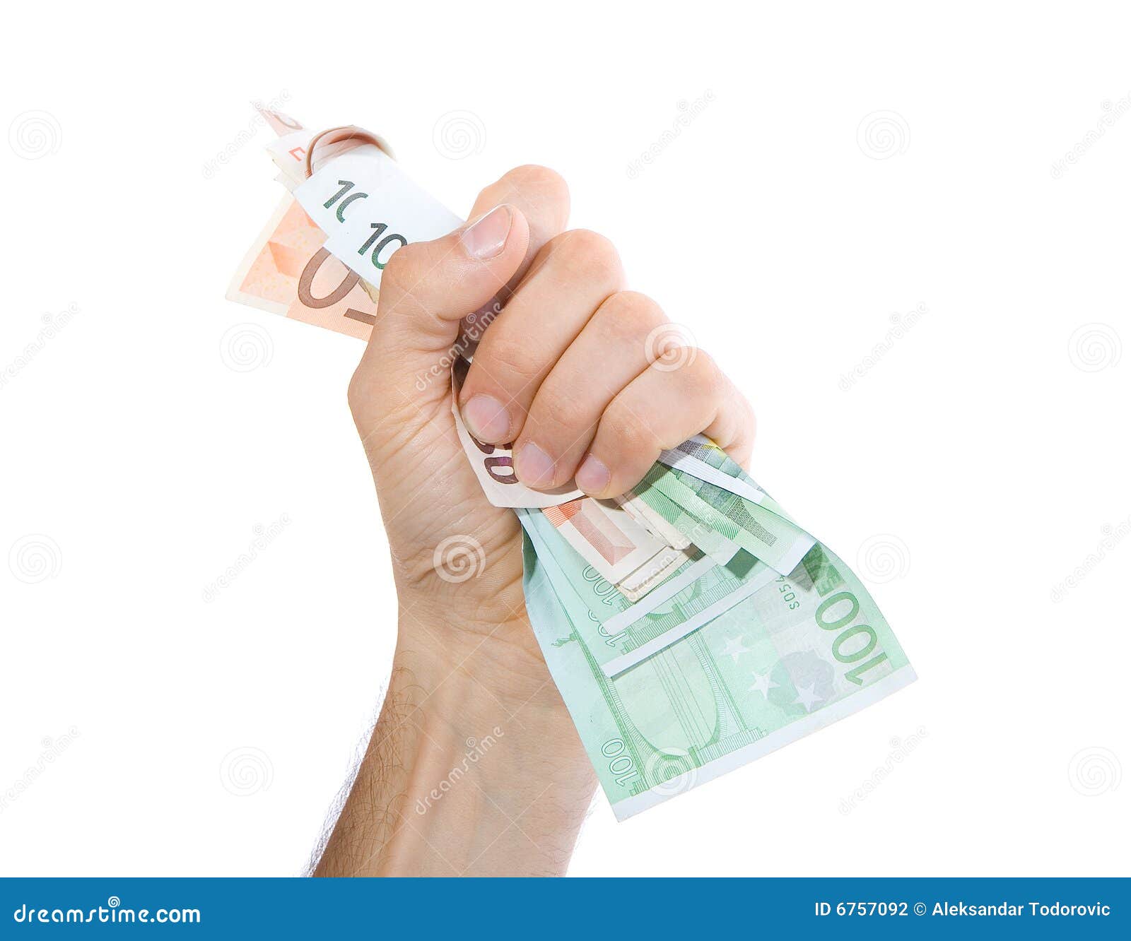 Man Hand with Lots of Money Stock Photo - Image of finance, hold: 6757092