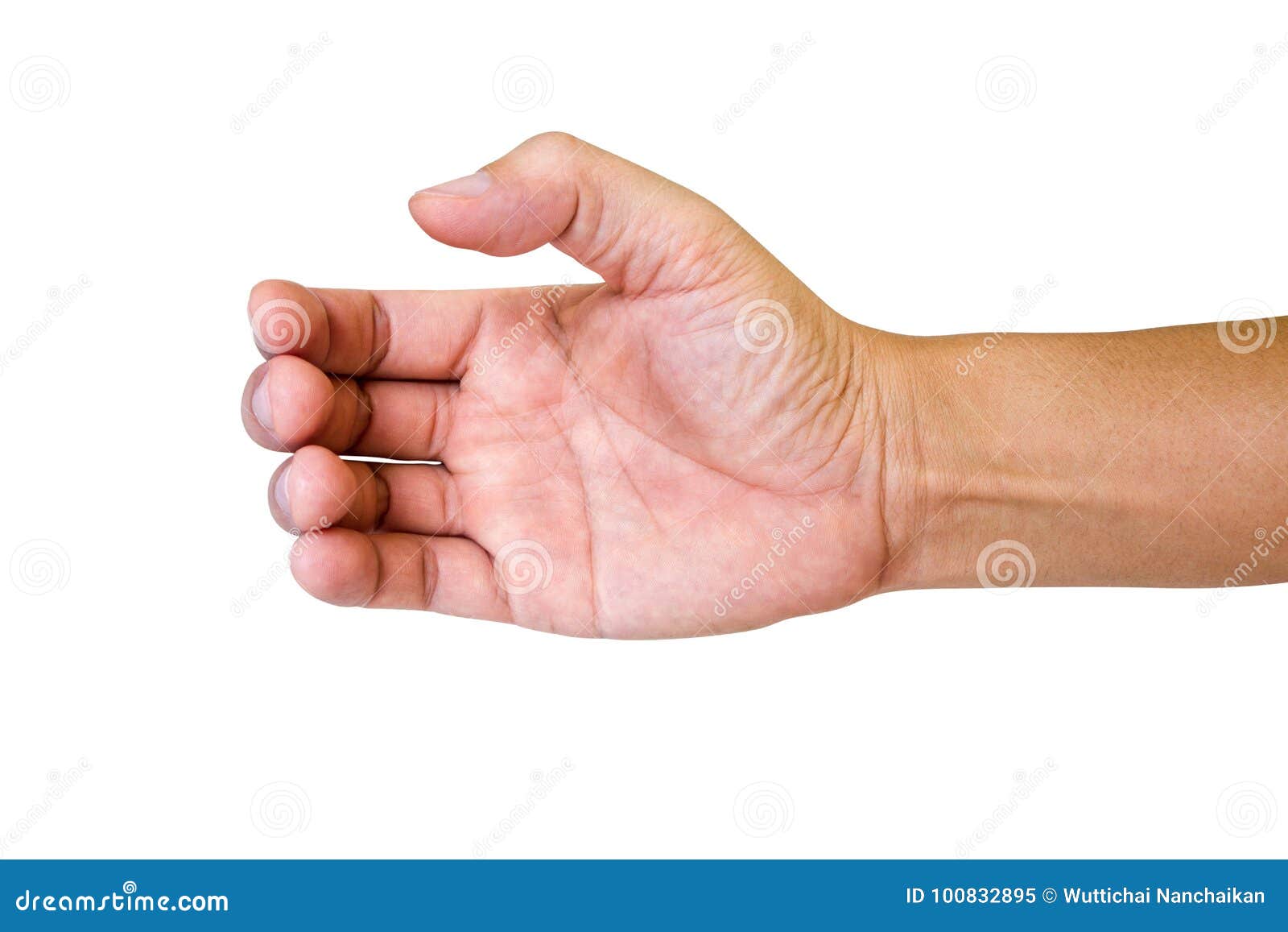 Man hand stock image. Image of advertising, display - 100832895