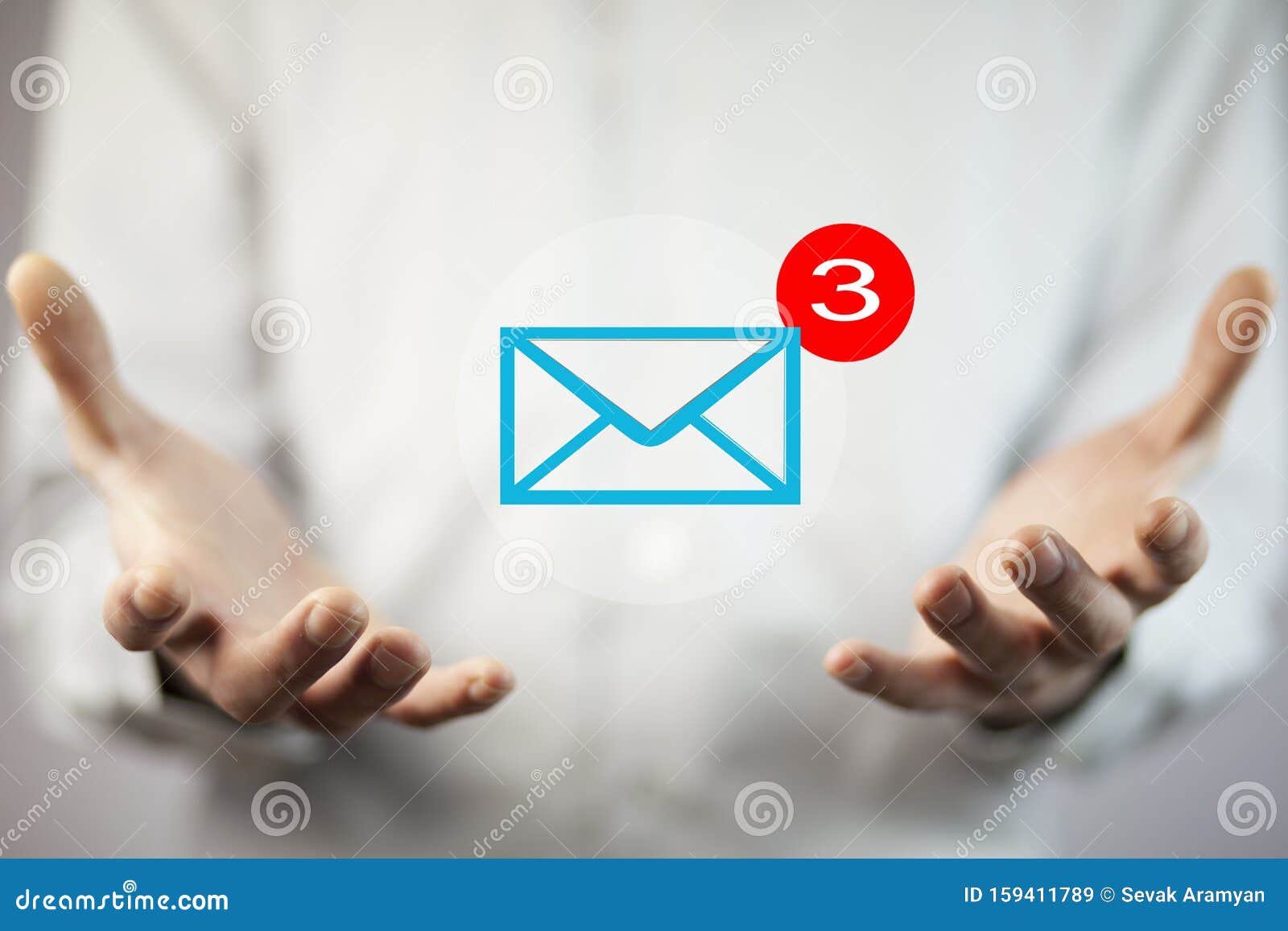 Man hand message in screen stock image. Image of modern - 159411789