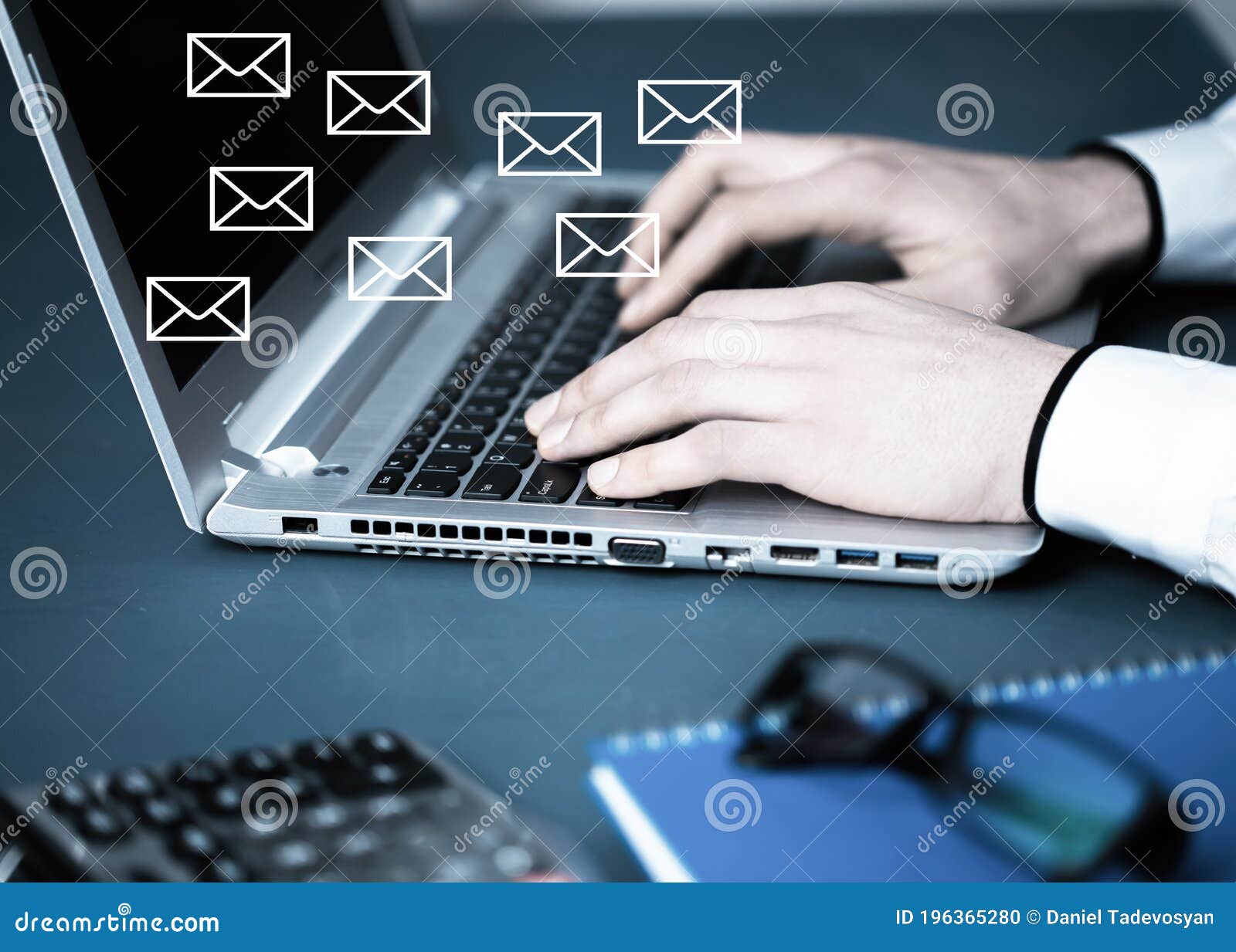 Man hand message sign stock photo. Image of business - 196365280