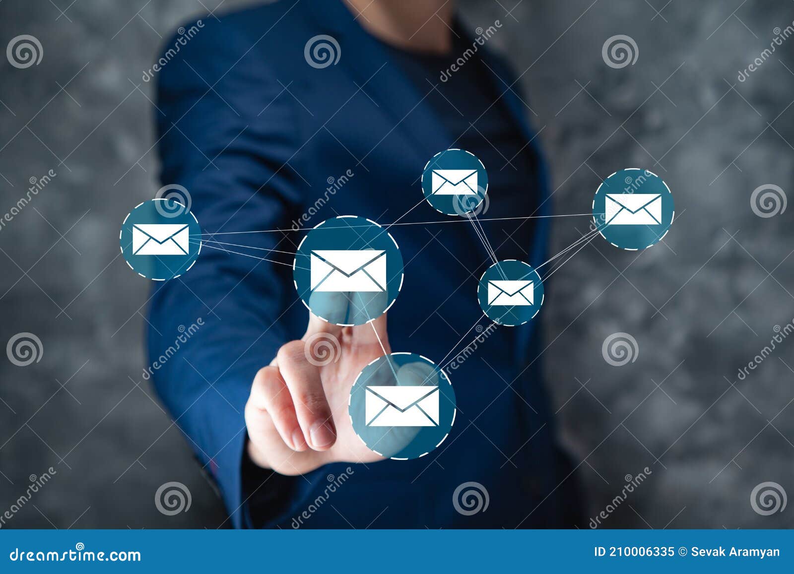 Man Hand Message Sign in Screen Stock Image - Image of touch, idea ...