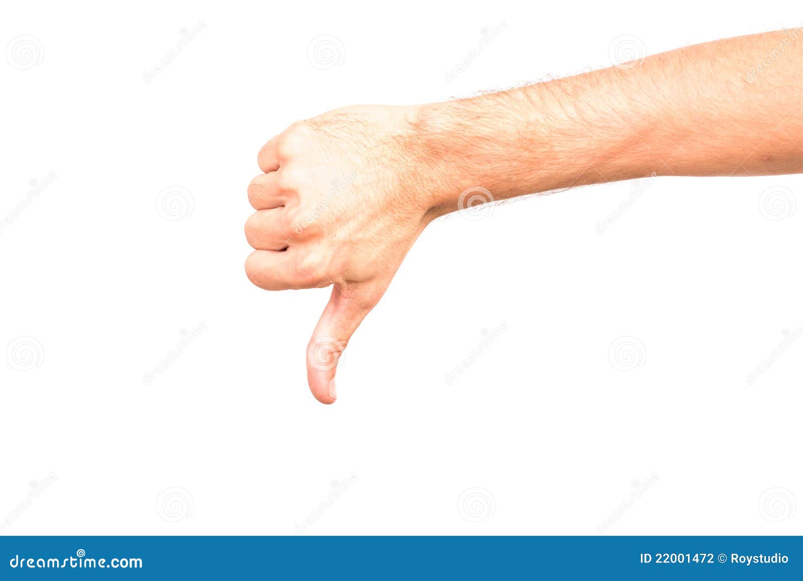 Man Hand Negative Sign, Fingers Showing, Gesture Stock Photo - Image of ...
