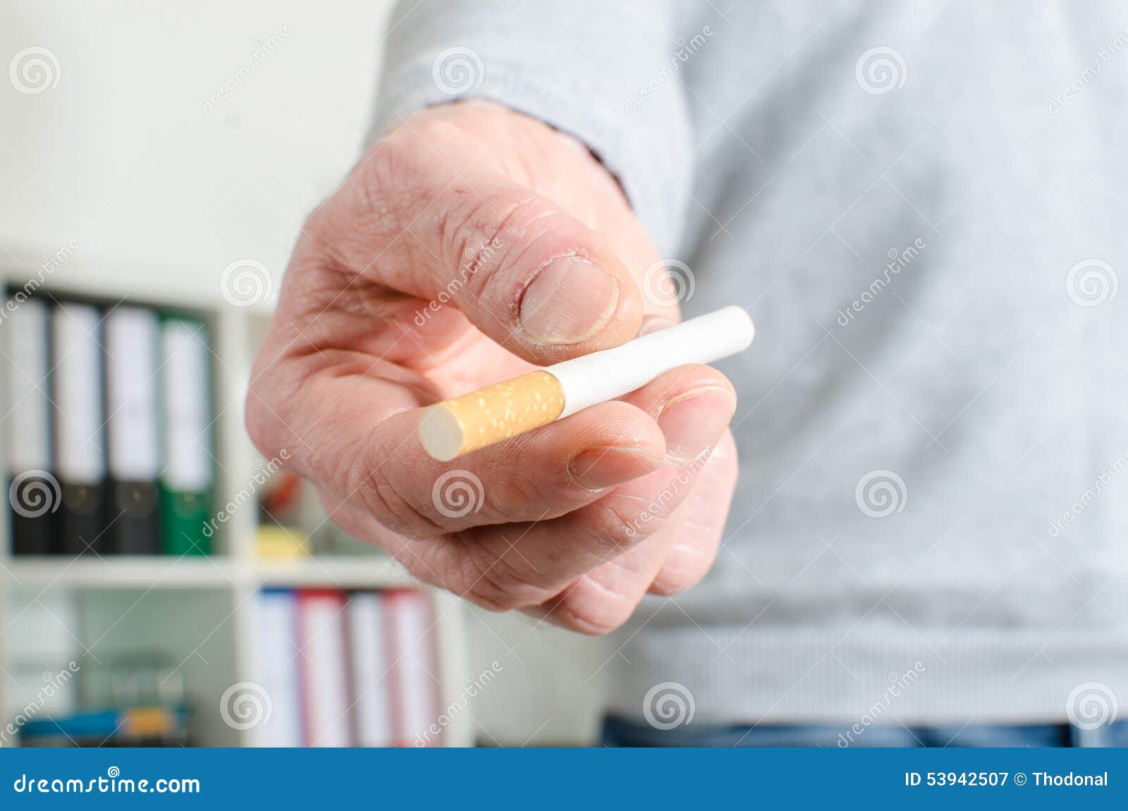 Man Hand Offering a Cigarette Stock Image - Image of caucasian, smoking ...