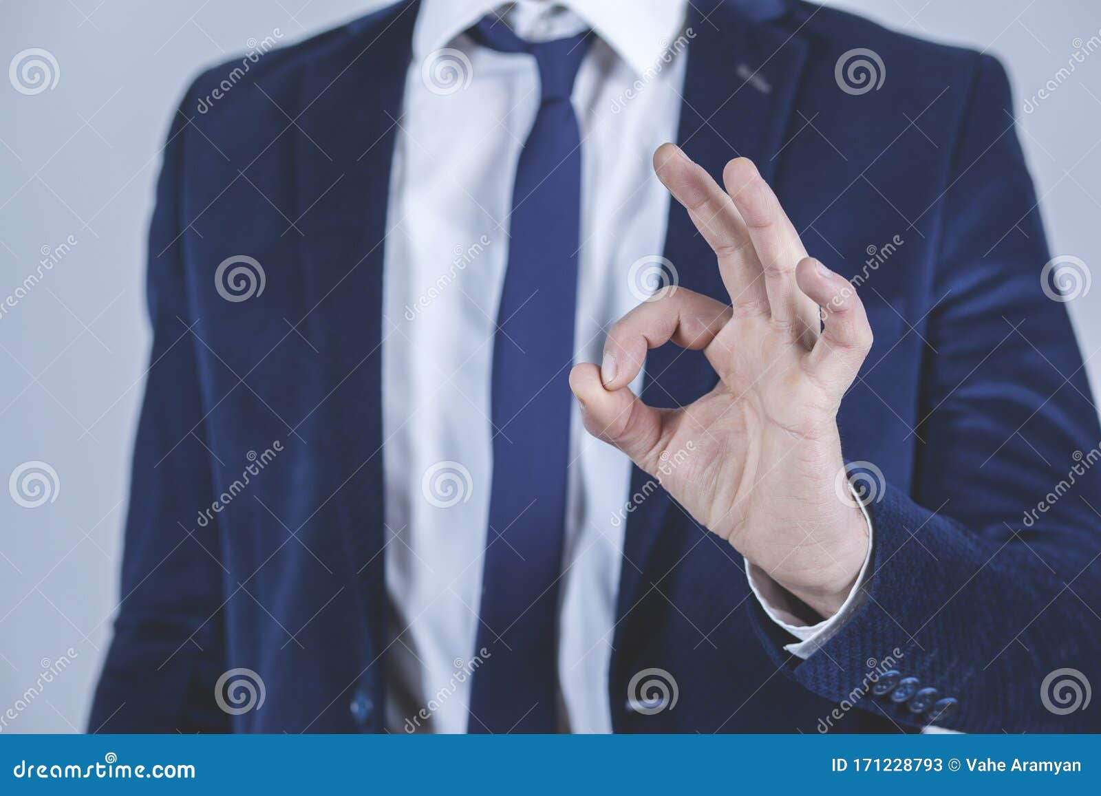 Hand Is Do A Okay Hand Sign And Have Foam Soap Bubbles On A Green Mint ...