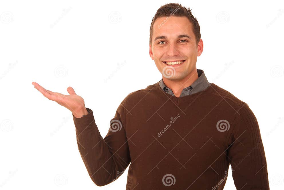 Man with Hand Out stock photo. Image of human, copy, cool - 11789010