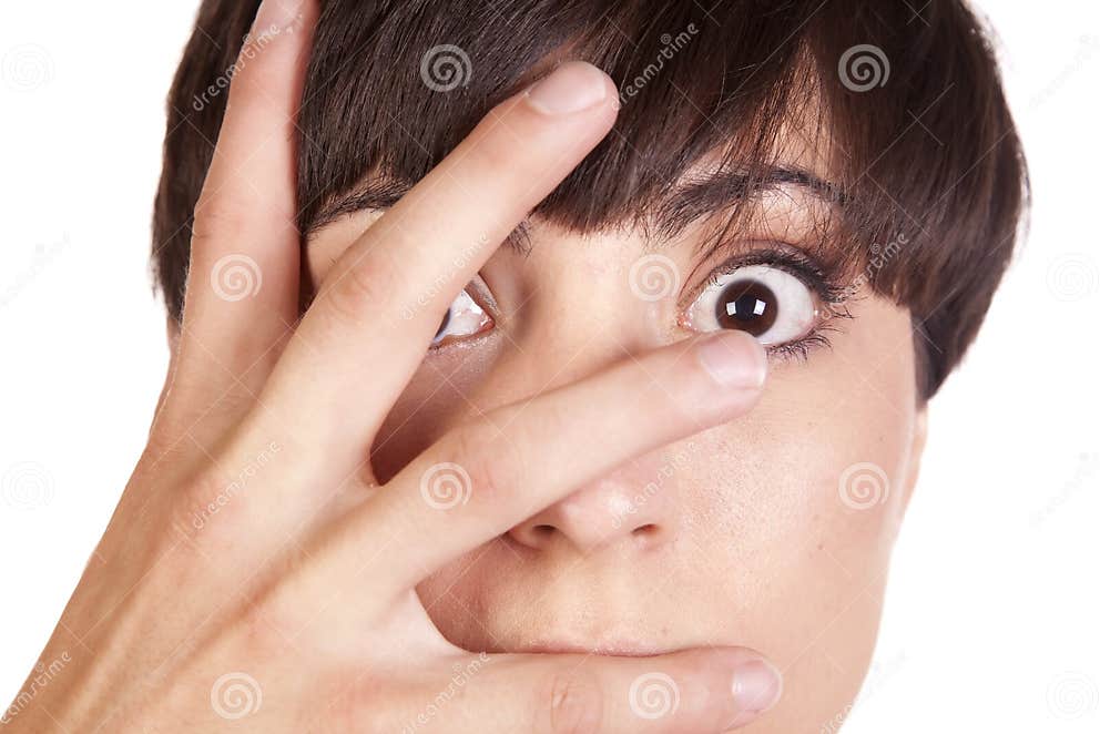 Man hand over face stock image. Image of face, beautiful - 16304653