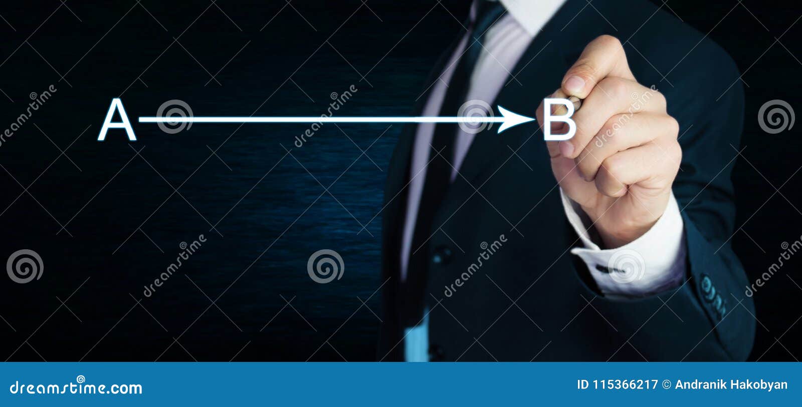 Man Hand with Plan a or Plan B. Stock Image - Image of student, arrow ...