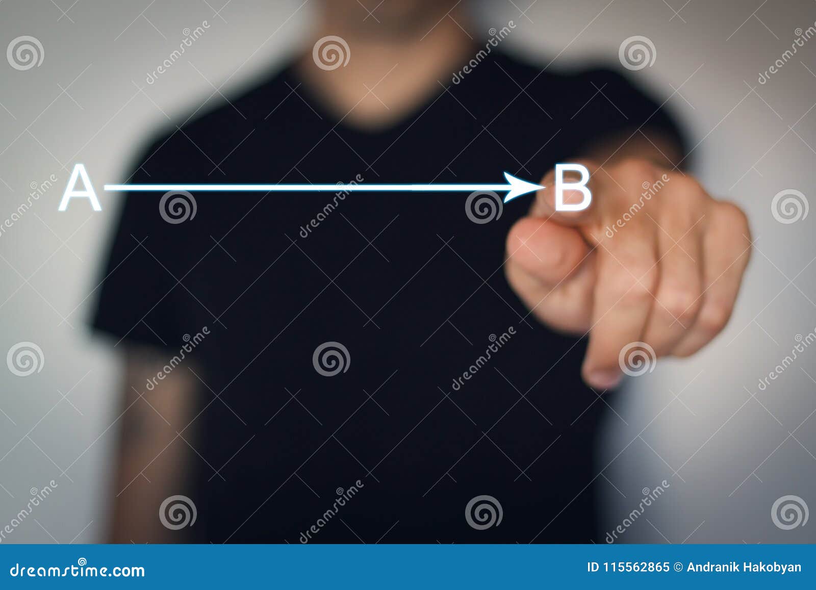 Man Hand with Plan a or Plan B. Stock Image - Image of hand, business ...