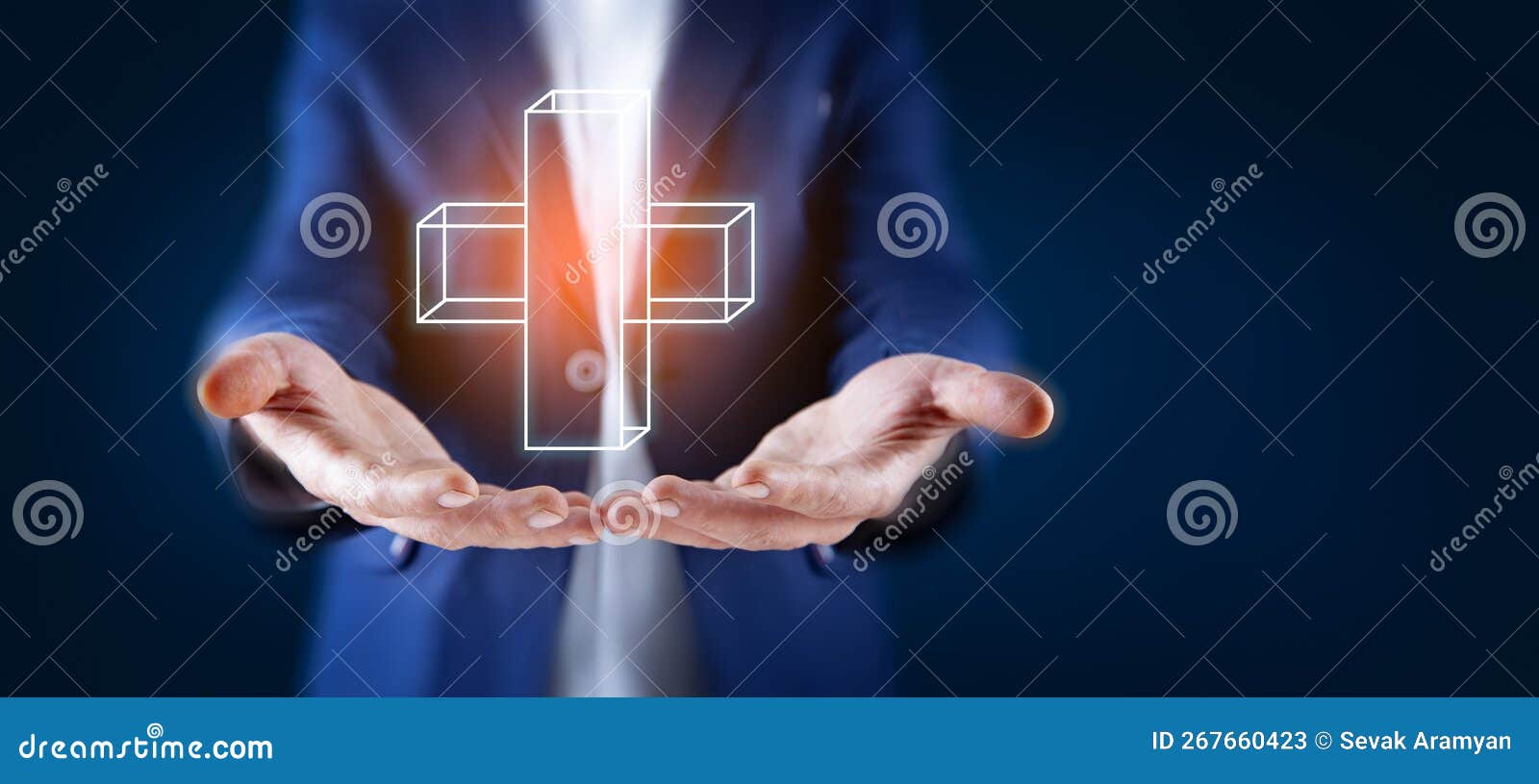 Man Hand Plus or Cross Sign Stock Image - Image of ideas, market: 267660423